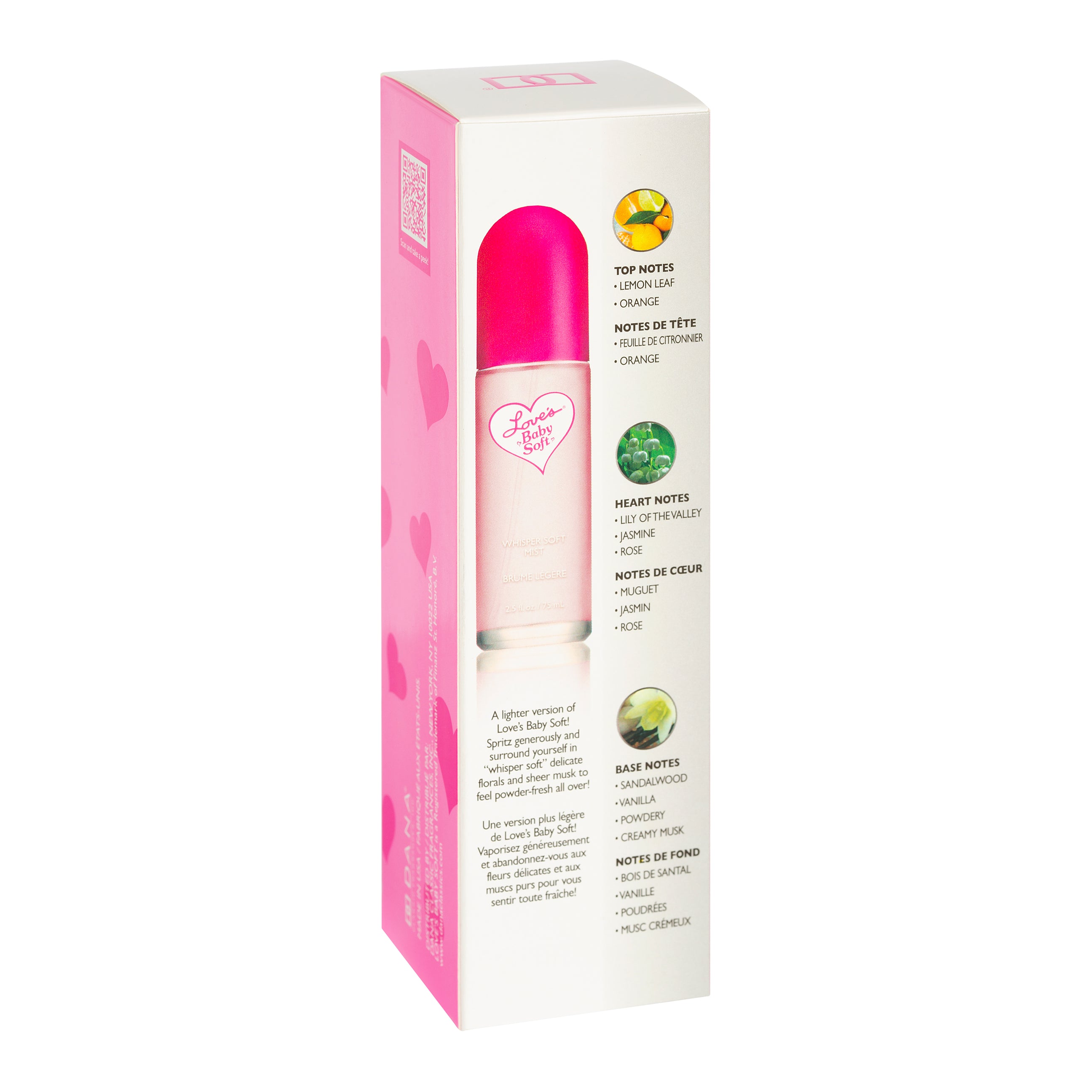 LOVE'S BABY SOFT COLOGNE MIST 2.5 FL OZ / 75 ML - Official Site – Dana ...